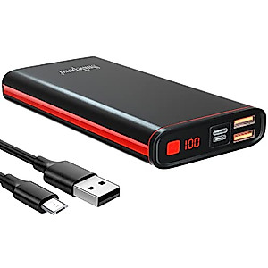 SmilePowo Metal Portable-Charger-Power-Bank,PD 20W 26800mAh,Output 5V 3A LCD Digital Display Fast Charging Power Bank,Compatible with iPhone,Samsung Galaxy,Google Pixel 4 Phone,Tablet,Android