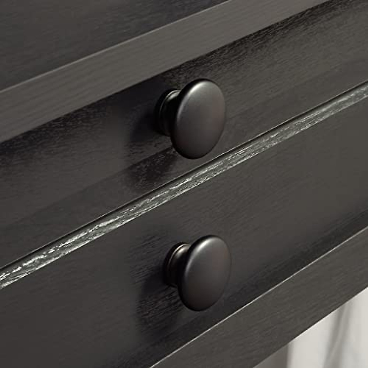 Sauder Dawson Trail Night Stand, L: 21.18" x W: 19.45" x H: 24.06", Raven Oak Finish