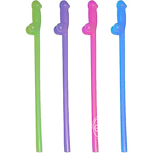 Glow in The Dark Naughty Straws