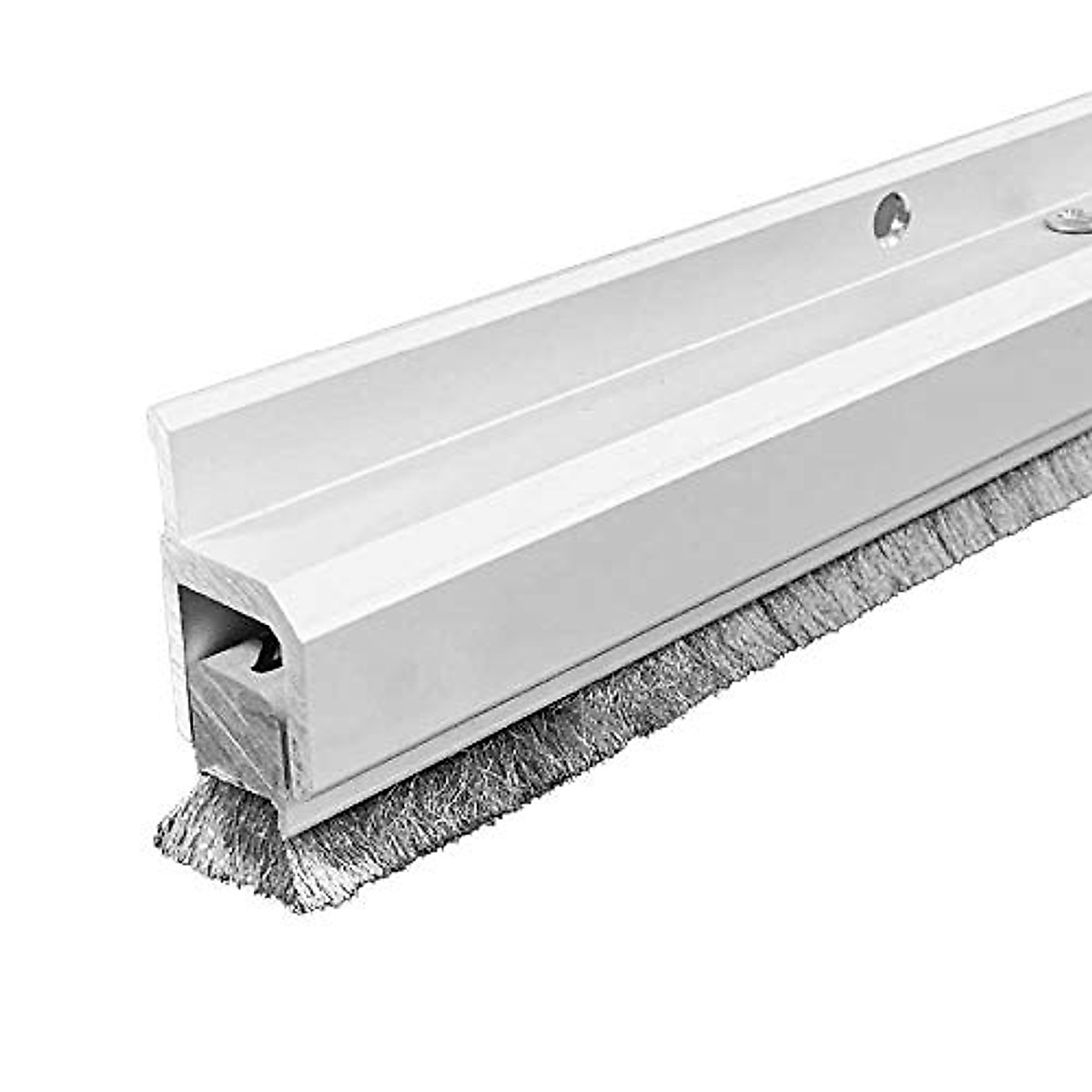 Adjustable Door Sweep (7552CA) with Pile Brush, 9/16”w x 1.31”h (48")