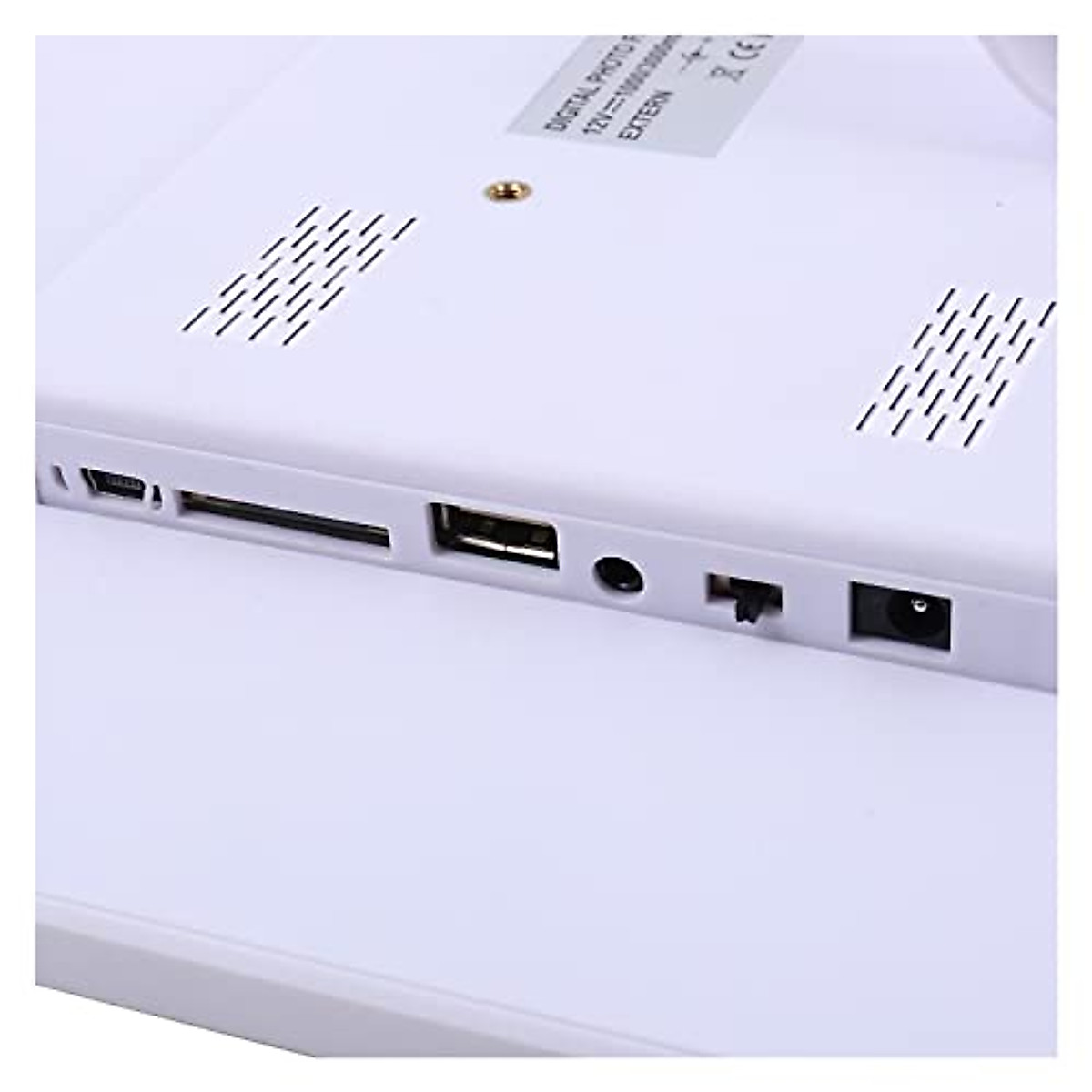 Family 15 Inch Screen LED Backlight HD 1280 * 800 Digital Photo Frame Electronic Album Picture Music Movie Full Function Good Gift (Color : White4GB, Size : EU Plug)