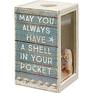 Primitives by Kathy May You Always Have A Shell In Your Pocket I Always Take A Little Piece Of The Beach Home Home Décor Shell Holder
