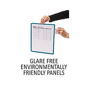 DURABLE Desktop Reference System, 10 Double-Sided Panels, Letter-Size, Assorted Colors, SHERPA Design (554200)