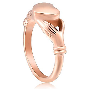 Minicremation Cremation Urn Ring for Ashes for Women Stainless Steel Heart Finger Ring Waterproof Memorial Keepsake Cremation Ring Holds Loved Ones Ashes