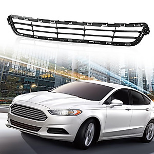 CHEDA Front Radiator Lower Grille, Compatible With 2013-2016 Ford Fusion/Mondeo, Bumper Black Grille Assembly