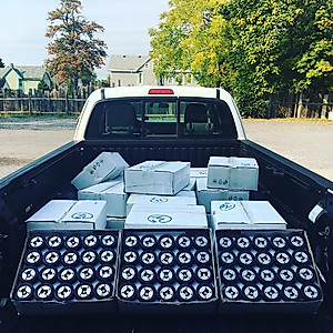 Buffalo BottleCraft USA Bottle Opener, Made from a Real Hockey Puck, American Flag, Magnetic Cap Catcher, Coaster