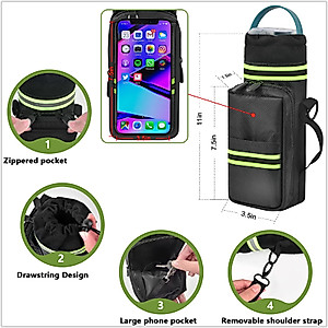 Portable Blender Storage Bag with Adjustable Strap for Ninja Cordless Hand Blender, Mini Blender Protective Pouch Holder-Case Only