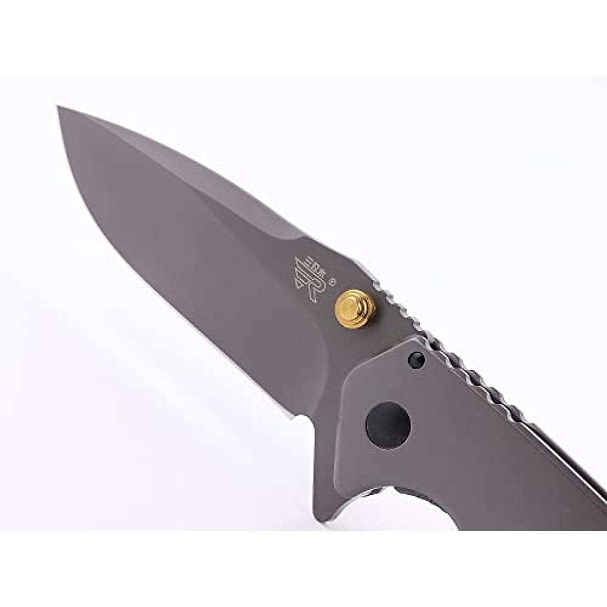Sanrenmu Knives Folding Pocket Knife 7056 EDC Knife 8Cr14MoV Blade Hunting Survival Fishing Tool (7056LUP-SK(Grey))