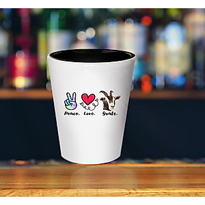 Goats Shot Glass, Goats Gift Idea, Gift for Goats Lover, Birthday Christmas Basket Gag Gift Idea