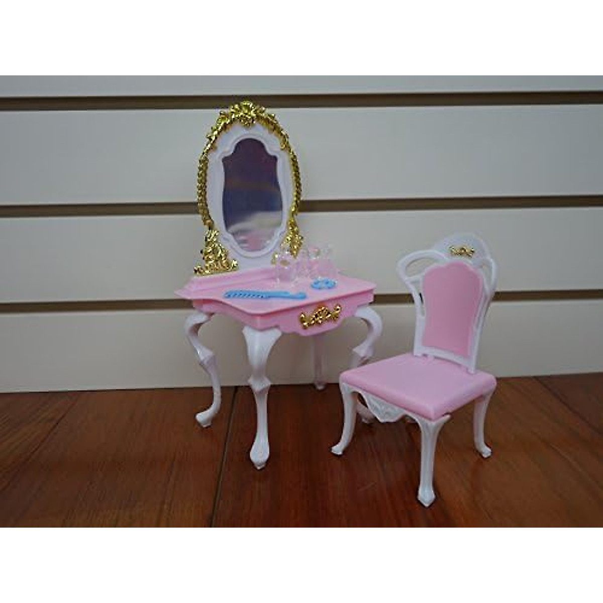 My Fancy Life Dollhouse Furniture Bed Room and Beauty Play Set