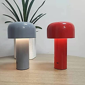 liuwei Desk Lamp for Portable Touch Dimming,USB Rechargeable Night Light Simple Floor Lamp,Mushroom Table Light for Living Room/bar/Bedroom/Bedside/Study,Yellow