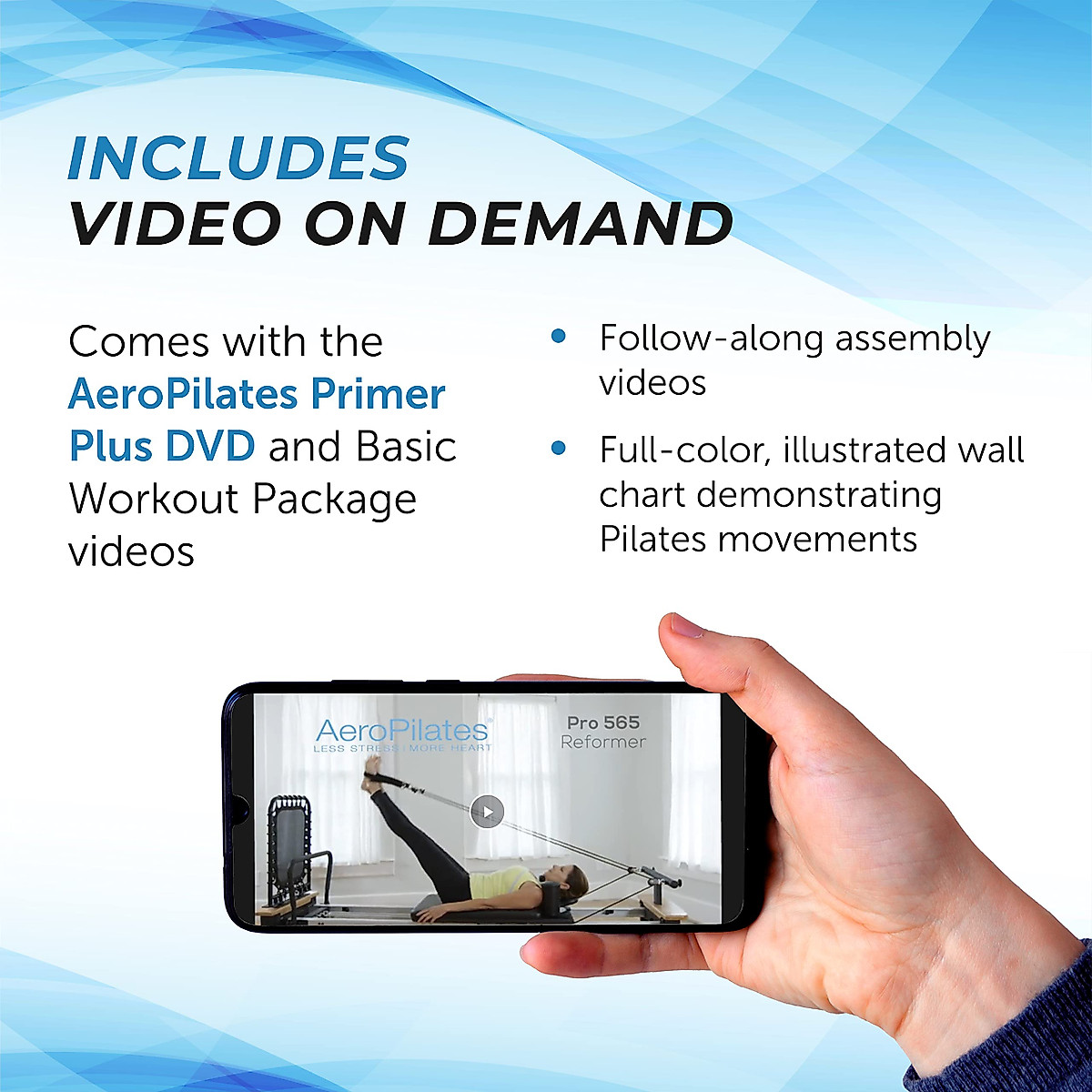 Stamina Whole Body Resistance Padded Pilates Reformer Workout System with 4 Intensity Bands for At Home Workouts, Black