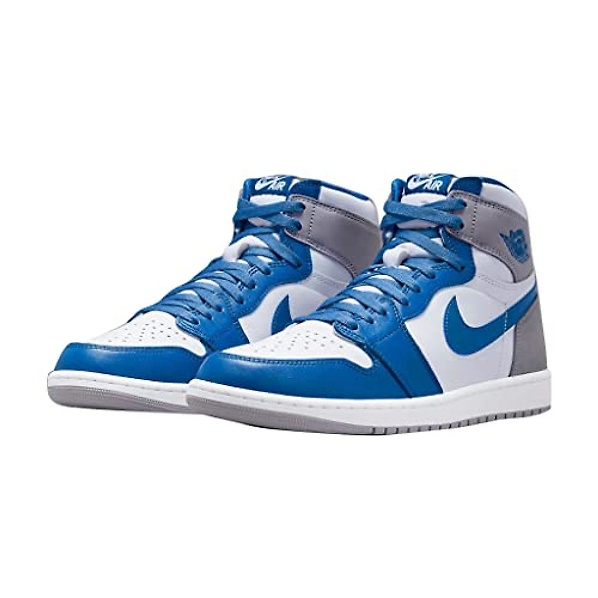 Men's Jordan 1 Retro High OG True Blue/White-Cement Grey (DZ5485 410) - 12