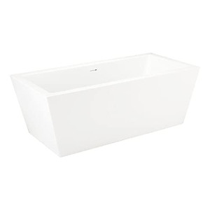 Signature Hardware 920511-71-I Eaton 71" Acrylic Soaking Freestanding Tub with Integrated Drain, Overflow and Foam Insulation