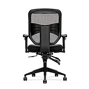 HON Prominent Mesh High-Back Task Chair, with Seat Glide and Height-and Width-Adjustable Arms, Asynchronous Control, Black