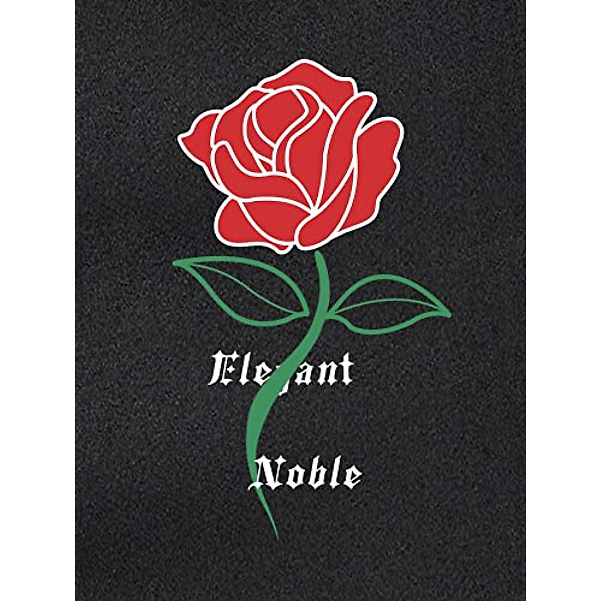 WDIRARA Men's Color Block Letter Embroidery Long Sleeve Hooded Sweatshirt Hoodies Red Rose and Black L