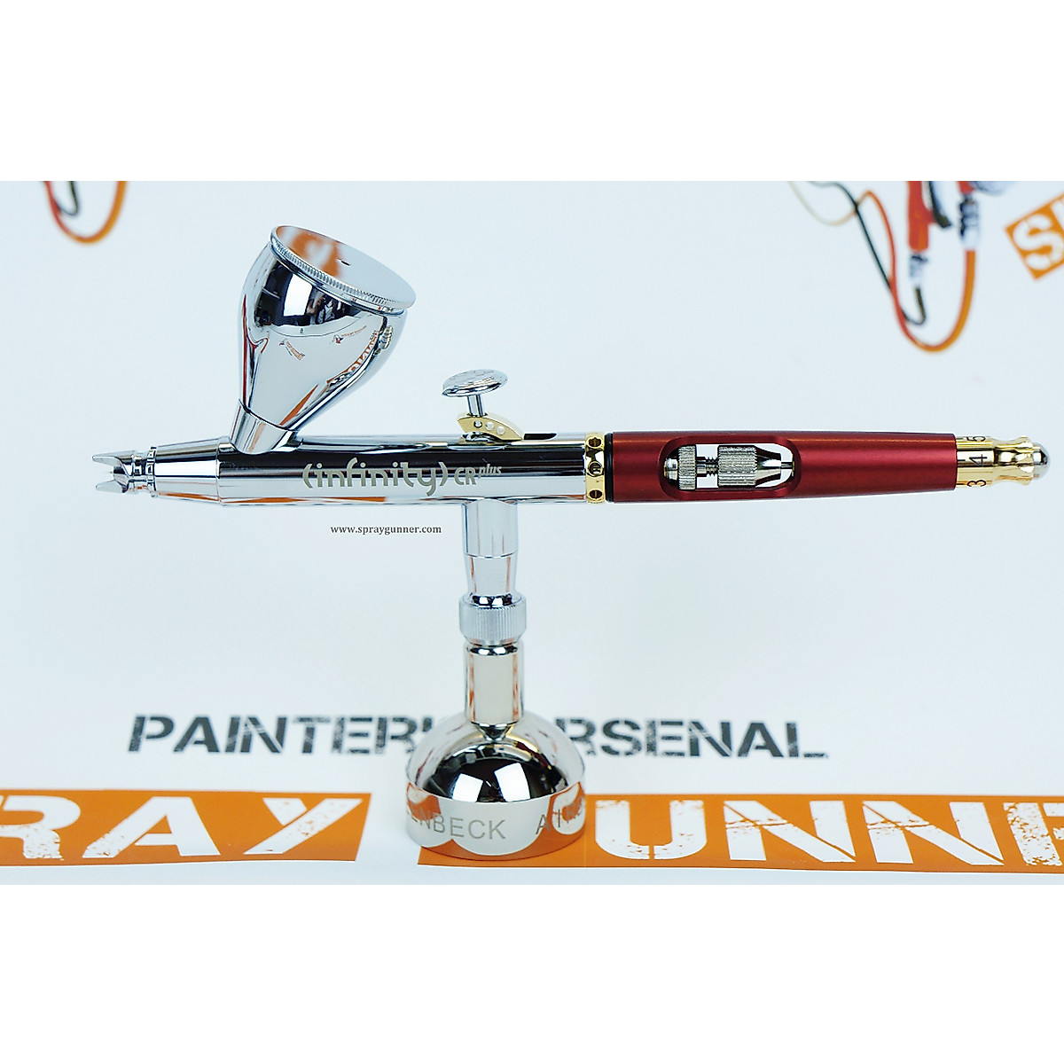 Harder & Steenbeck Infinity CR Plus 2in1 Airbrush 0.15 + 0.2mm Nozzle Sets. Special by SprayGunner