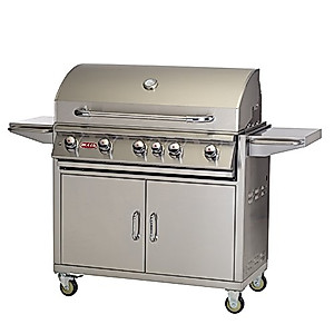 Bull Outdoor Products BBQ 55001 Brahma 90,000 BTU Grill with Cart, Natural Gas