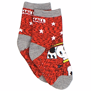 Paw Patrol Boys Girls 7 pack Socks with Grippers (Shoe: 7-10 (Sock:4-6), Grey/Multi)