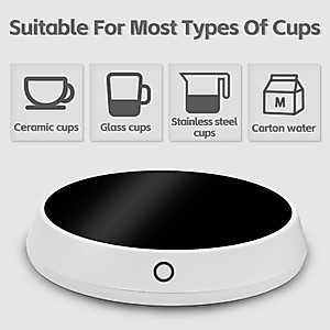 Coffee Mug Warmer, Coffee Warmer for Desk Auto Shut Off, Electric Candle Warmer Plate with 2 Temperature Settings, Mug Heater Candle Wax Cup Warmer for Coffee Milk Beverage Tea Hot Chocolate