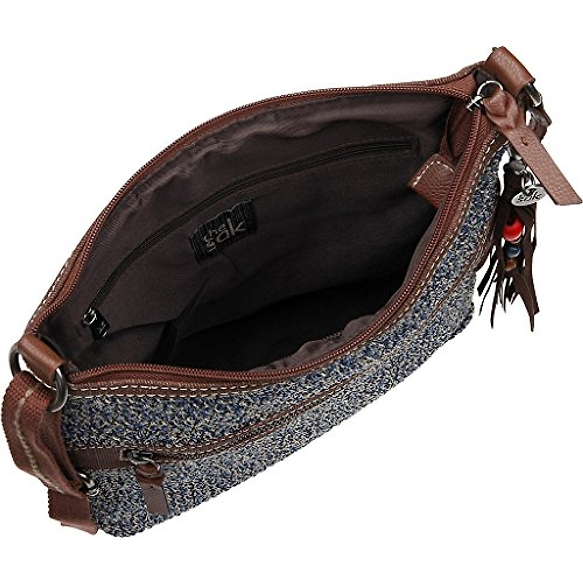 The Sak Lucia Crochet Crossbody Denim Static One Size