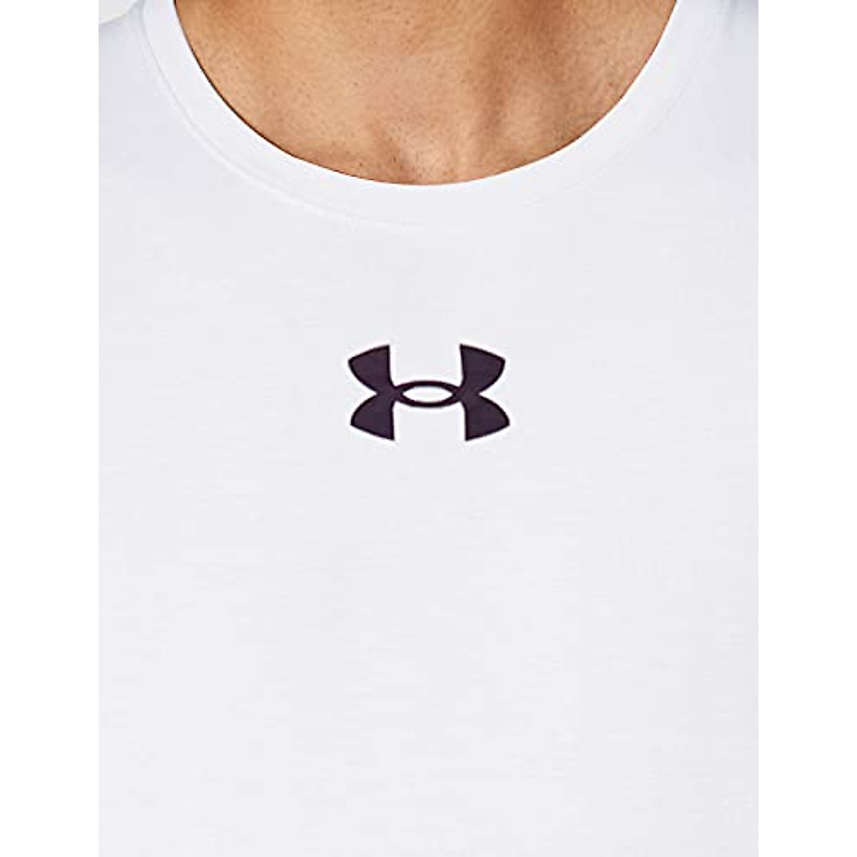 Under Armour Men's Baseline Cotton Tank , White (100)/Black , Large
