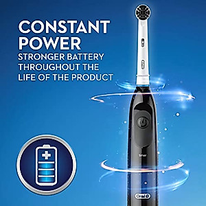 Oral-B Pro 100 Charcoal, Battery Powered Electric Toothbrush, Black