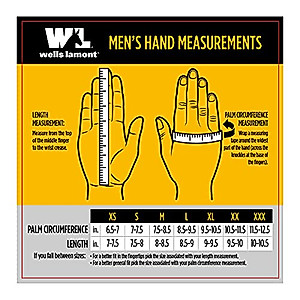 Wells Lamont mens 3 Pair Pack work gloves, Grey, X-Large Pack of US