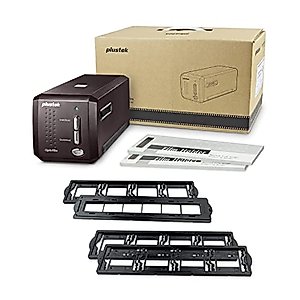 Plustek OpticFilm 8300i Ai Film & Slide Scanner Converter + 35mm Mounted Slide Holders kit