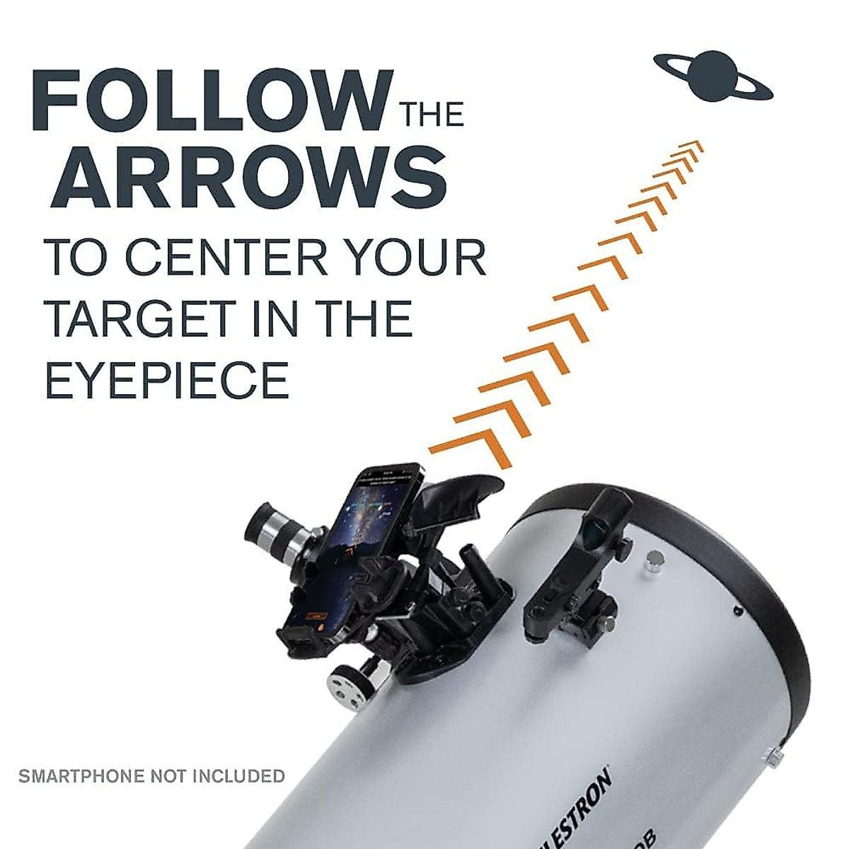 Celestron–StarSense Explorer 10-inch Dobsonian Smartphone App-Enabled Telescope – Works with StarSense App to Help You Find Nebulae, Planets & More –10-inch DOB Telescope – iPhone/Android Compatible