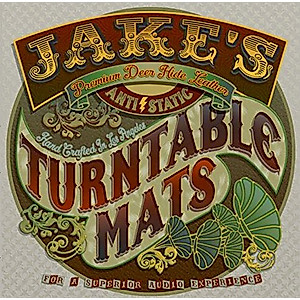 Premium Leather Deer Hide Turntable Mat