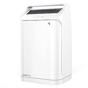 Sharper Image PURIFY 3 Air Cleaner with True HEPA Filtration, Night Light, for Home, Office, Bedroom