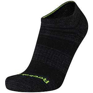 Reebok Men's Low Cut Socks - 12 Pack Performance Cushion Comfort No Show Socks - Breathable Athletic Socks for Men (6-12.5), Size 6-12.5, Black/Grey Logo