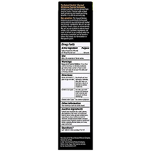 The Natural Dentist Charcoal Whitening Fluoride Toothpaste, Cocomint Flavor, 5 Ounce Tube