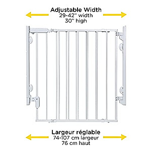 Safety 1ˢᵗ® Ready To Install Everywhere Gate, White