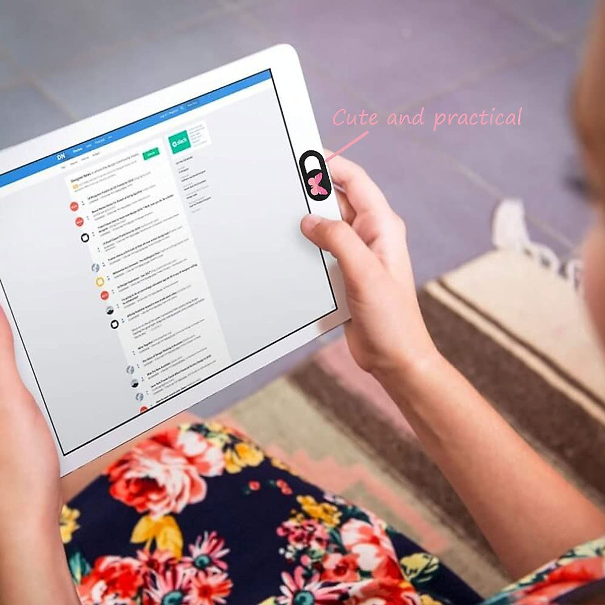 Webcam Cover Laptop Camera Cover Slide Cute 3 Pcs iPhone Front Web Cam Privacy Cover Sliders Clip Camera Blocker for Computer,Pc,Cell Phone,MacBook Pro,Ipad,MacBook,Mac,MacBook Air,iPhone X,Ipad Pro