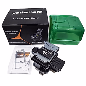D YEDEMC 2024 New Mode 9C+ High Precision Fiber Cleaver with 24 Surface Blade and 3 in 1 Fiber Holder Automatic Return Knife FTTH Tooll