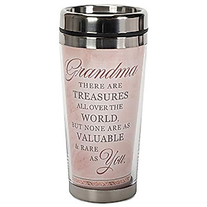 Elanze Designs Grandma Treasures 16 Oz Stainless Steel Travel Mug with Lid