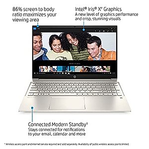 2022 HP Pavilion 15.6" FHD Touchscreen Laptop 11th Gen Intel Core i7-1165G7 24GB DDR4 1TB NVMe SSD Iris Xe Graphics HDMI USB-C WiFi-6 Bluetooth Backlit Keyboard Windows 11 Home w/ RATZK 32GB USB