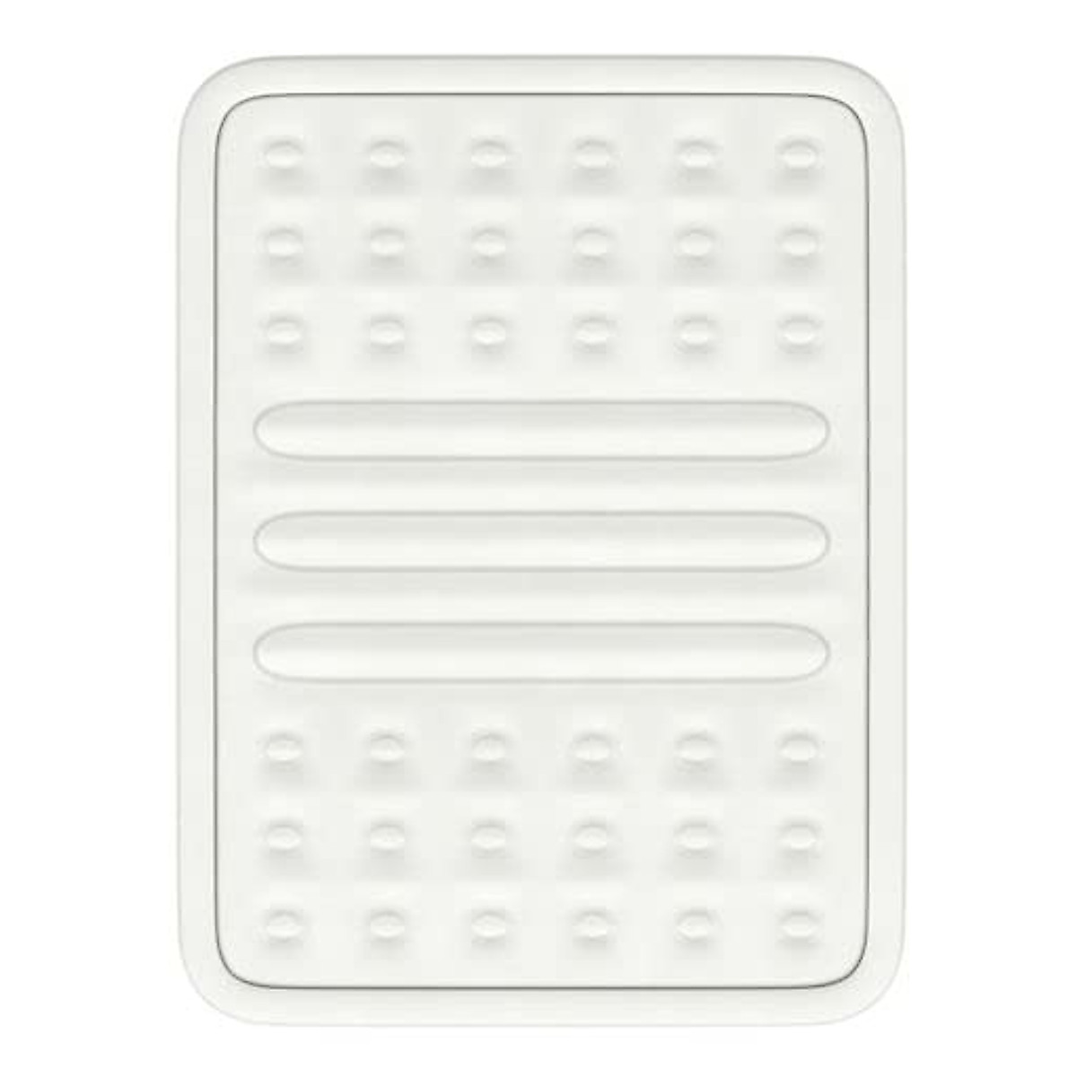 Simmons Lumbar Firm, 12" Tri-Zone Air Mattress with Built-in Pump and Extra Lumbar Support, Size Full,White