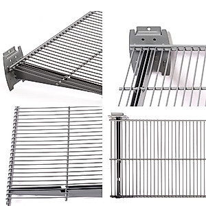 lesolar 2 Pack Wall Mounted Storage Shelf 12 x 24 inch Garage Storage Wall Shelves Metal Carbon Steel (Wall Hanging Suitable for General Lath Wall)