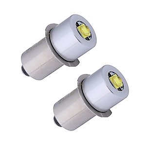 TRLIFE Maglight LED Bulb, Maglight Bulb Replacement for 3-16 C&D Cells Flashlight, 3W Maglight LED Converter Replacement Bulbs for 4V 5V 6V 12V 18V Maglight Flashlight(2 Pack)