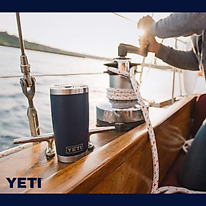 YETI Rambler 20 oz Tumbler with Handle Set, (1) 20 oz MagSlider Tumbler, and (1) 20 oz Handle, Navy