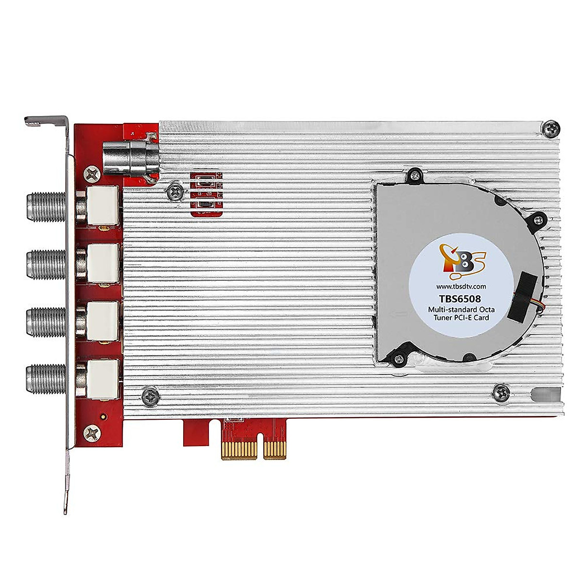 TBS6508 DVB-S2X / S2 / S / T2 / T / C2 / C Multi-standard Octa Tuner PCIe Card