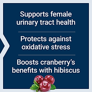 Life Extension Optimized Cran-Max®, cranberry whole fruit concentrate with hibiscus extract, best in class support for female urinary tract health, gluten-free, vegetarian, non-GMO, 60 capsules