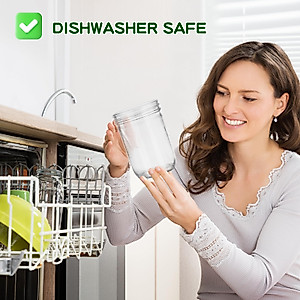 Moretoes Mason Jar Cups with Lids and Straws, 4pcs 16oz Glass Iced Coffee Cups, Drinking Glasses Set, Reusable Boba Bottle, Cute Travel Tumbler Cup, Smoothie Cup