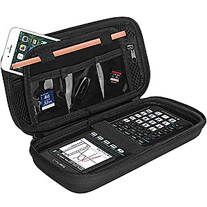 ProCase Hard EVA Case for Texas Instruments Ti-84 Plus CE, Durable Travel Storage Carrying Box Protective Bag for Ti-84 Ti-83 Ti-85 Ti-89 Ti-82 Plus/C CE Graphing Calculator and More -Black