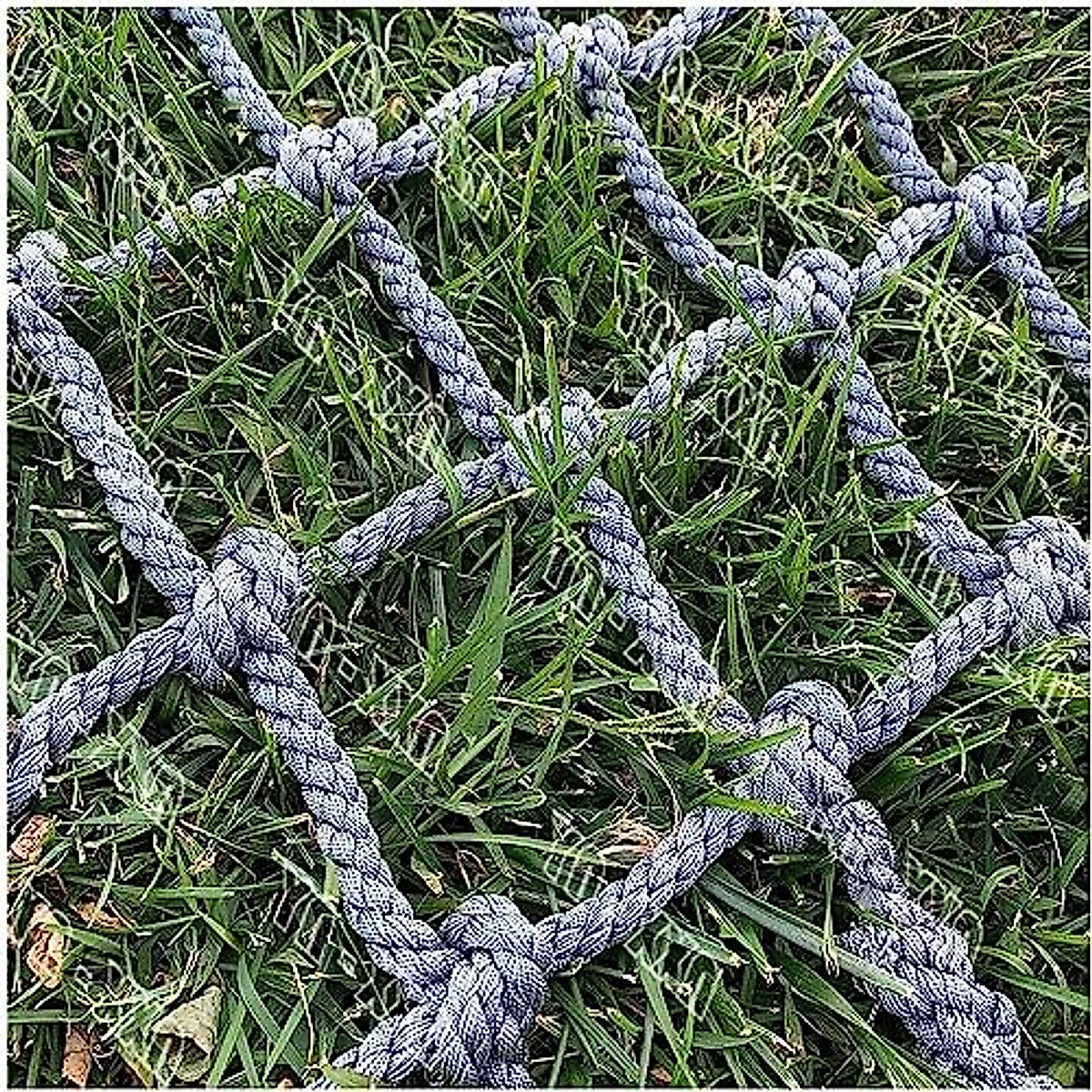EkiDaz HXRW Rope Net Kids Safety Net Anti-Fall Climbing Cargo Netting Obstacle Courses Climbing Net for Outdoor Playground Treehouse Playground Sets for Backyards (Size : 1 * 1m(3.3 * 3.3ft))