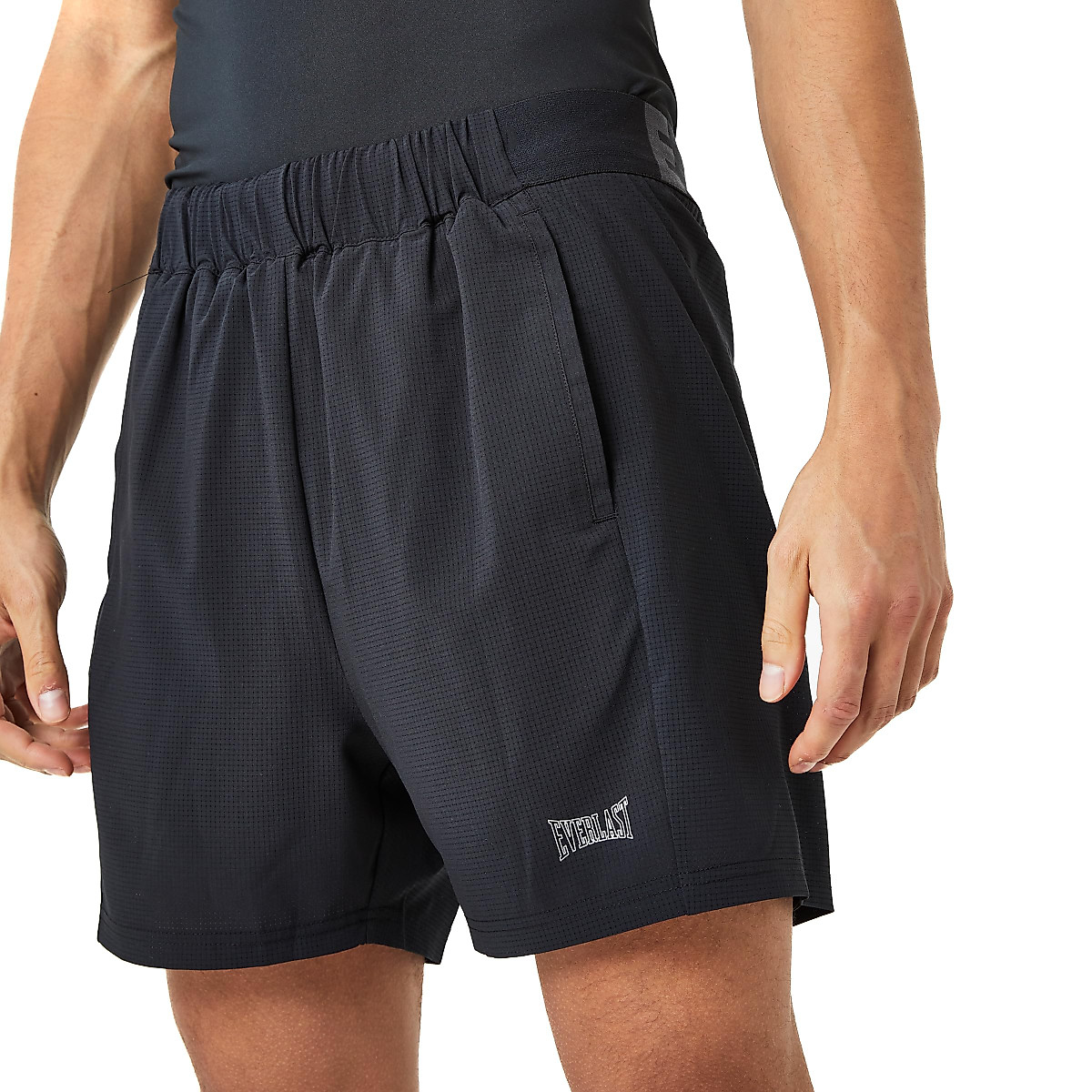 Everlast Mens 2 in 1 Shorts Blk