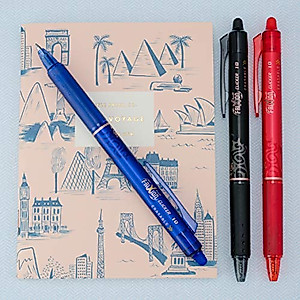 Pilot, FriXion Clicker Erasable Gel Pens, Bold Point 1 mm, Pack of 12, Red